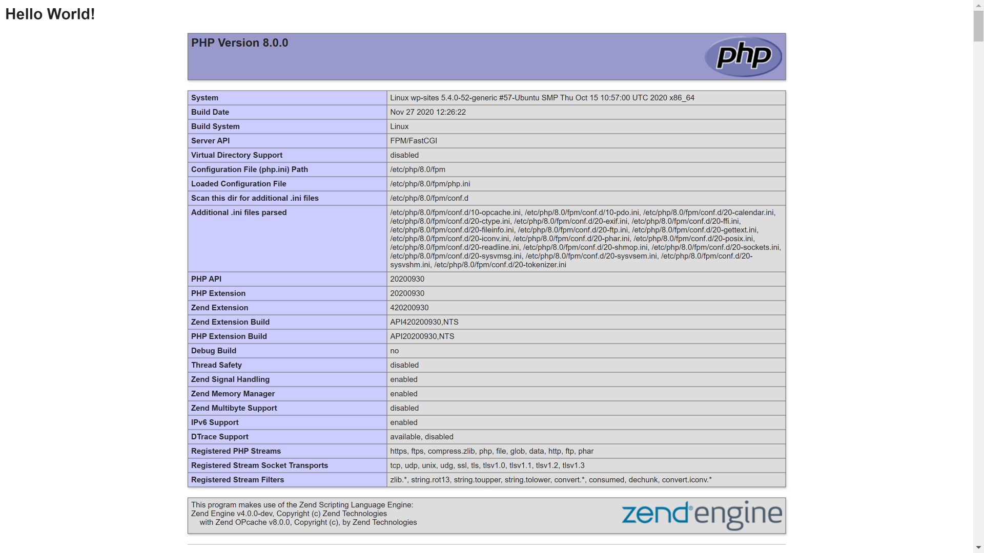 Установка Nginx, MySQL 8, PHP8.0-FPM на Ubuntu 20.04 с нуля — Дневник web-разработчика
